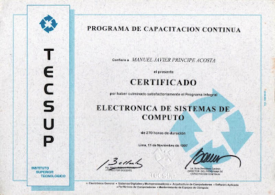 Hoja de Vida: Capacitación Personal