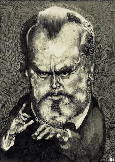 Philipp Banken Illustration: Orson Welles caricature