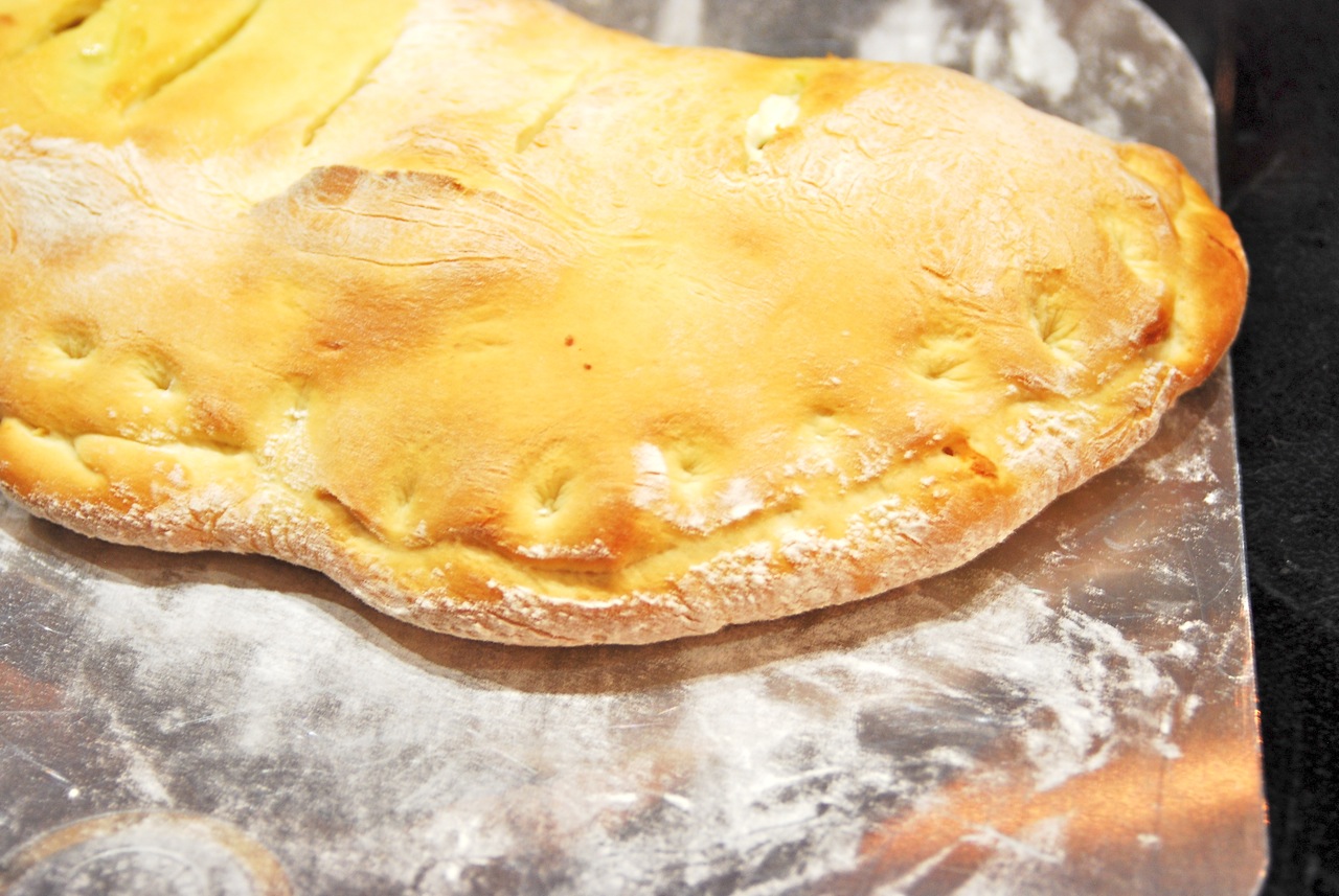 Know Whey: Three-Cheese Pesto Calzone