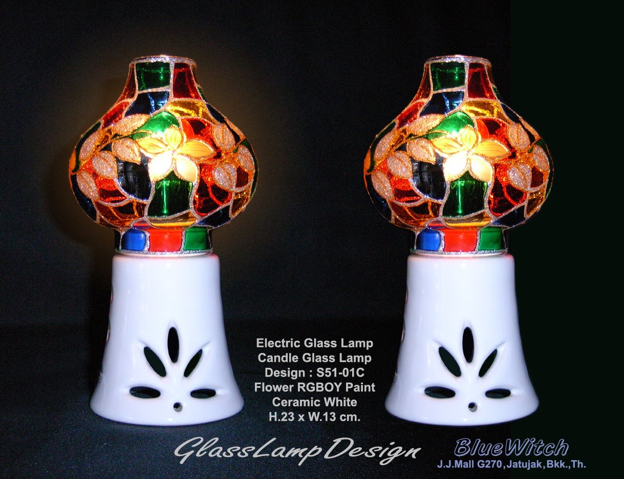 Blue Witch Handicraft: Glass Lamp Design