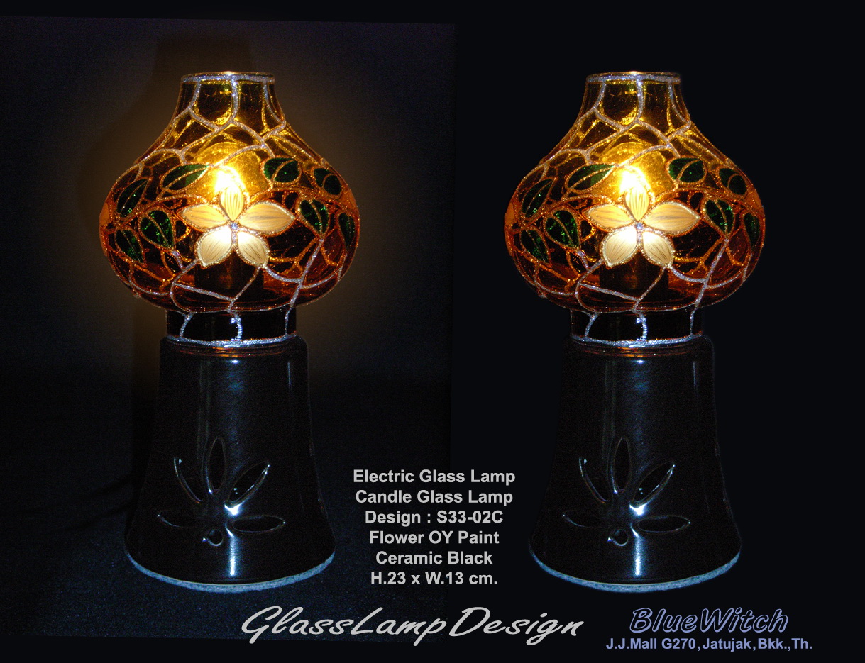 Blue Witch Handicraft: Glass Lamp Design