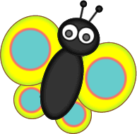 Free Cute Clipart: Insect clipart - butterflies ,ladybird, bumble bee