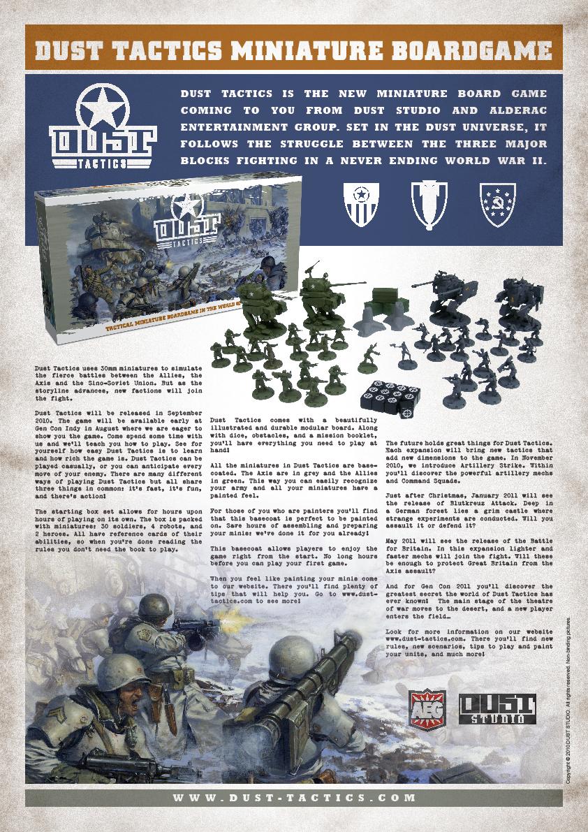 The Excessive Gamer: Dust Tactics Miniature boardgame ... ? Tactical ...