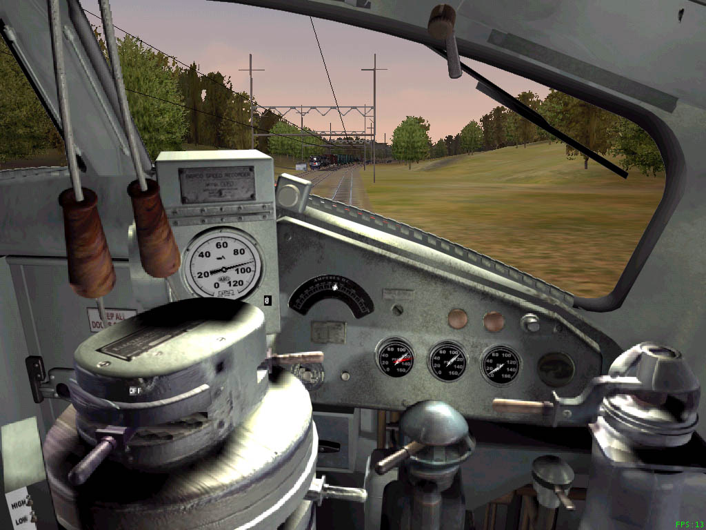 F7 Locomotive Cab