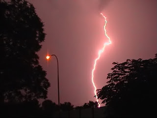 Lightning Storms and Severe Weather: Pink Lightning Bolt