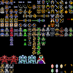 Complete Pixels, sprites, monsters, and characters: Dragon Quest!!!
