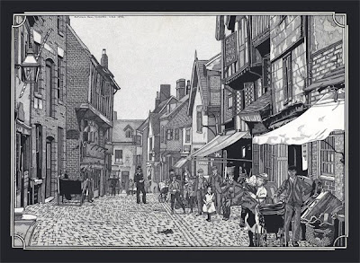 Ye Olde Curiosity Blog: Butchers Row, Coventry, circa 1890