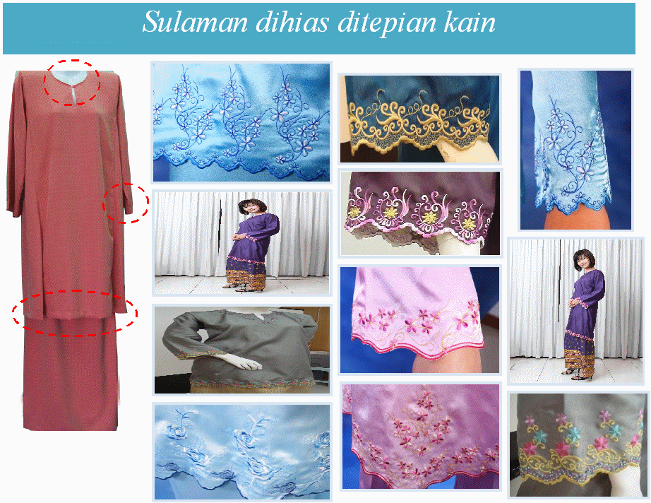 Multi Sulam: Indahkan Baju Kurung Anda Dengan Corak Sulaman