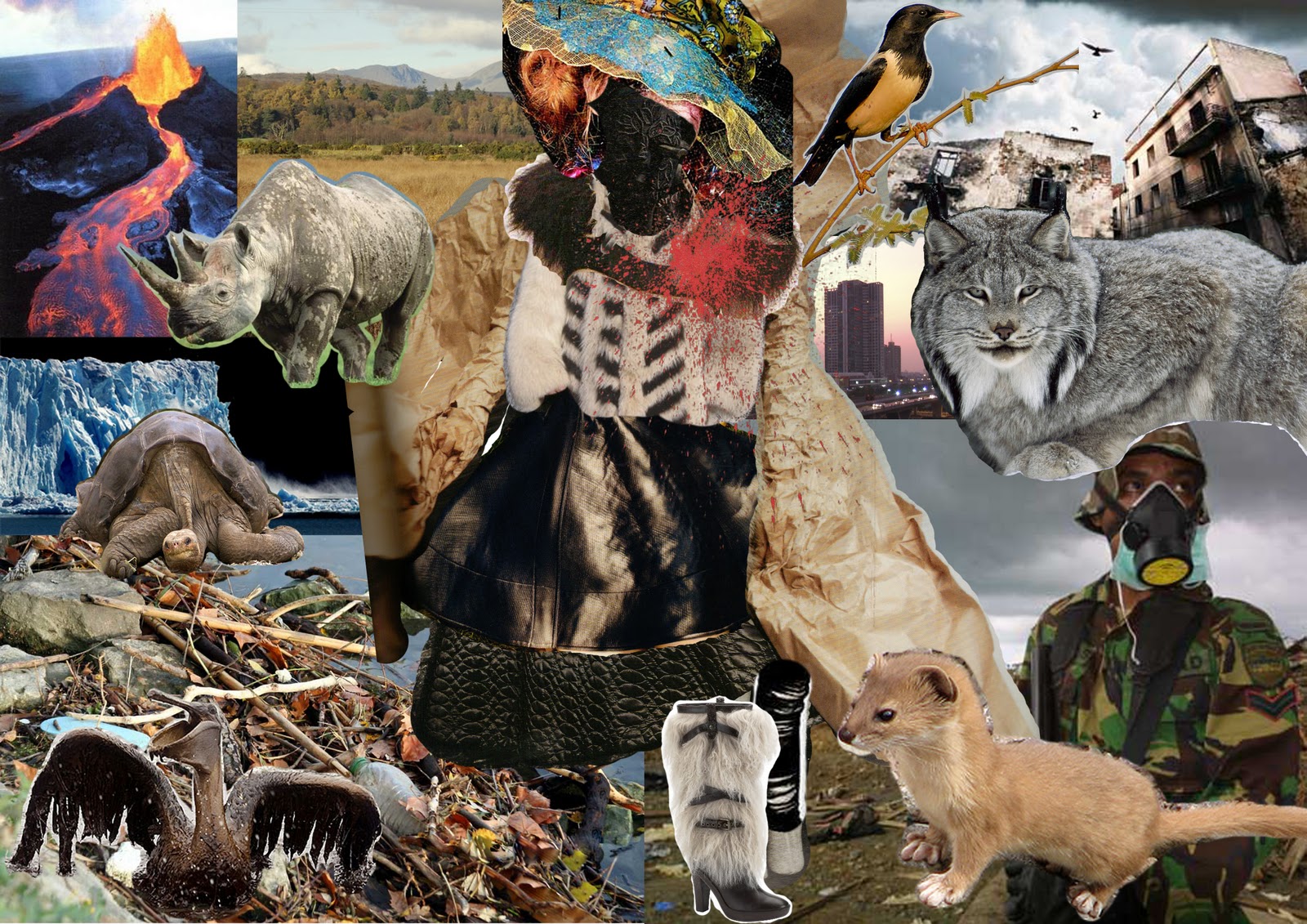 As Darkness Descends...: Mother Nature Collages