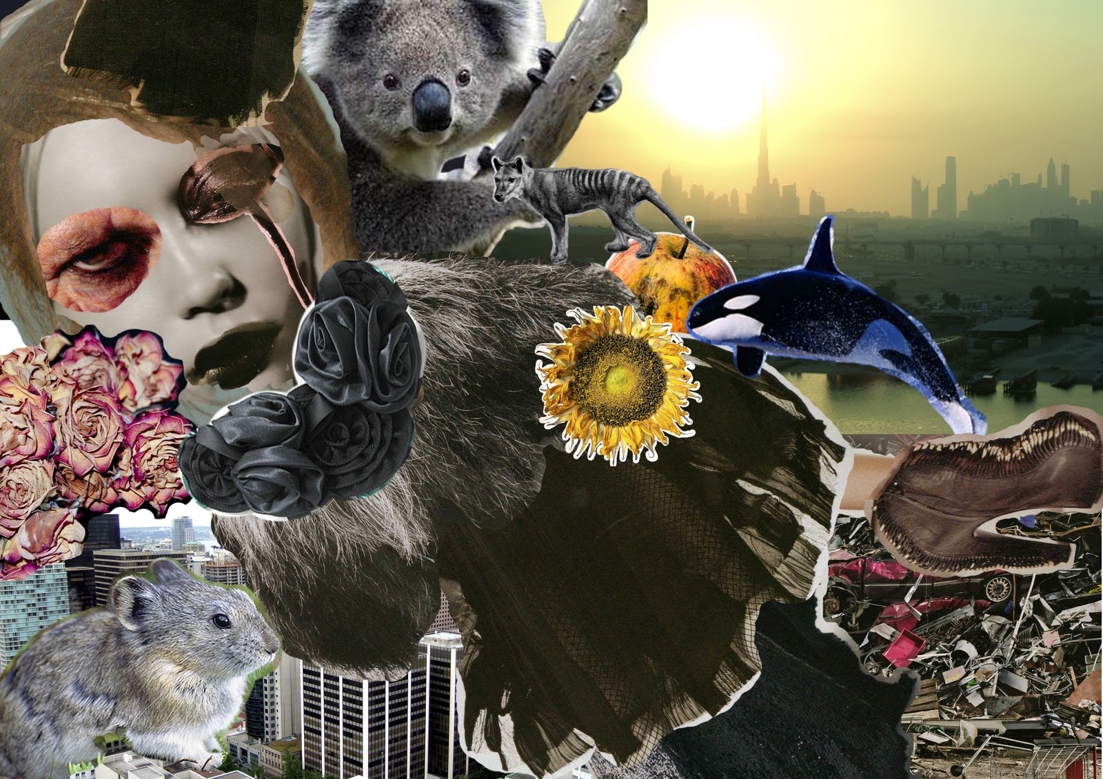 As Darkness Descends...: Mother Nature Collages