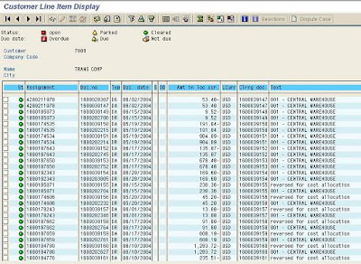 SAP e-mory: SAP FBL5N Customer line item display