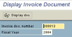 SAP e-mory: SAP MIR4 Display MIRO Invoice