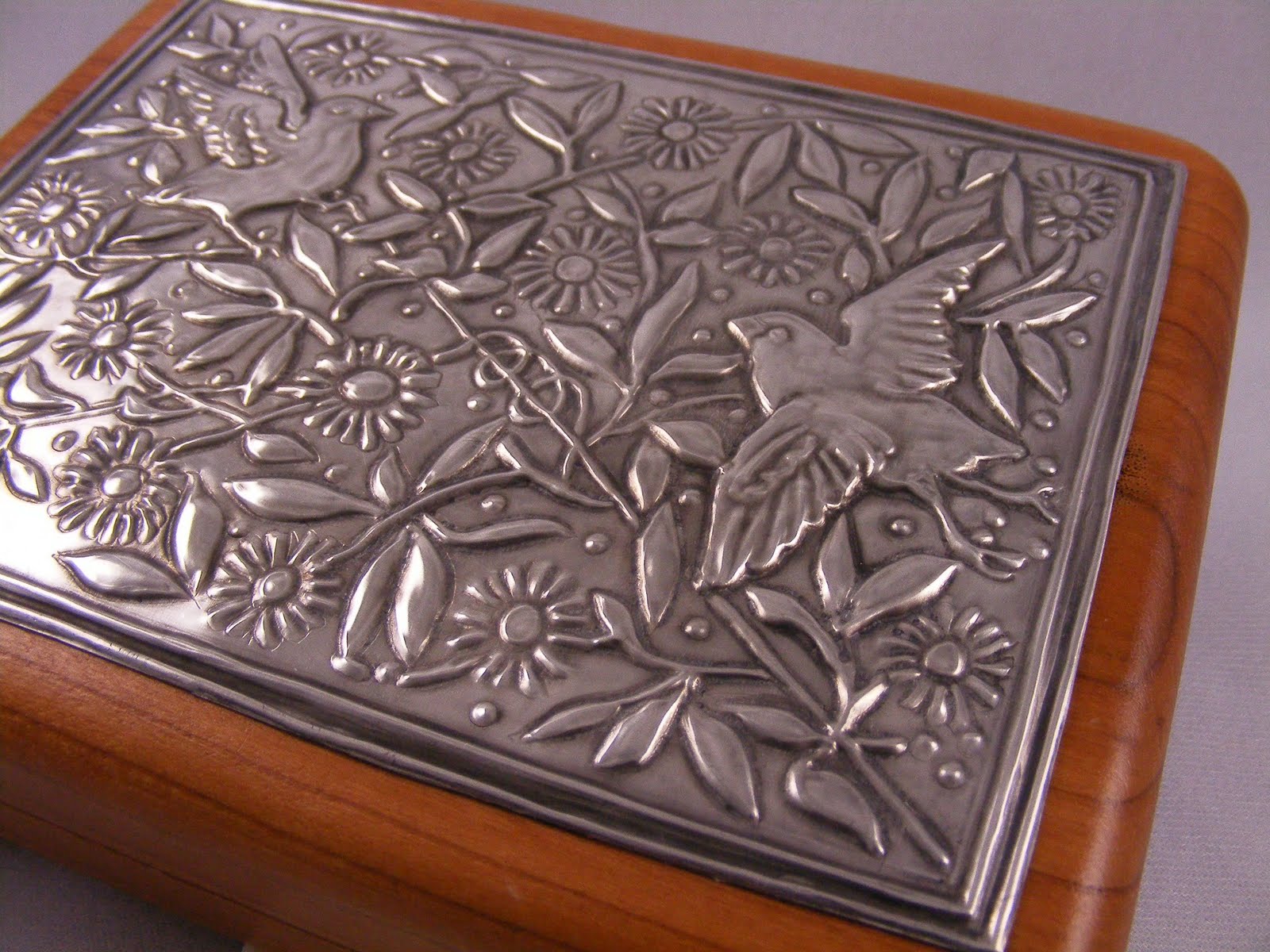 StormFlight Designs: Part 3 - Pewter Repousse' Jewelry Box