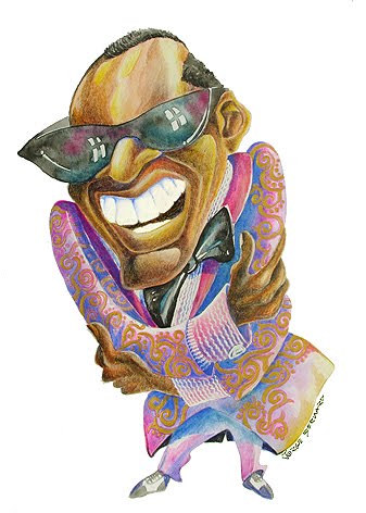 bernard caricaturas: RAY CHARLES