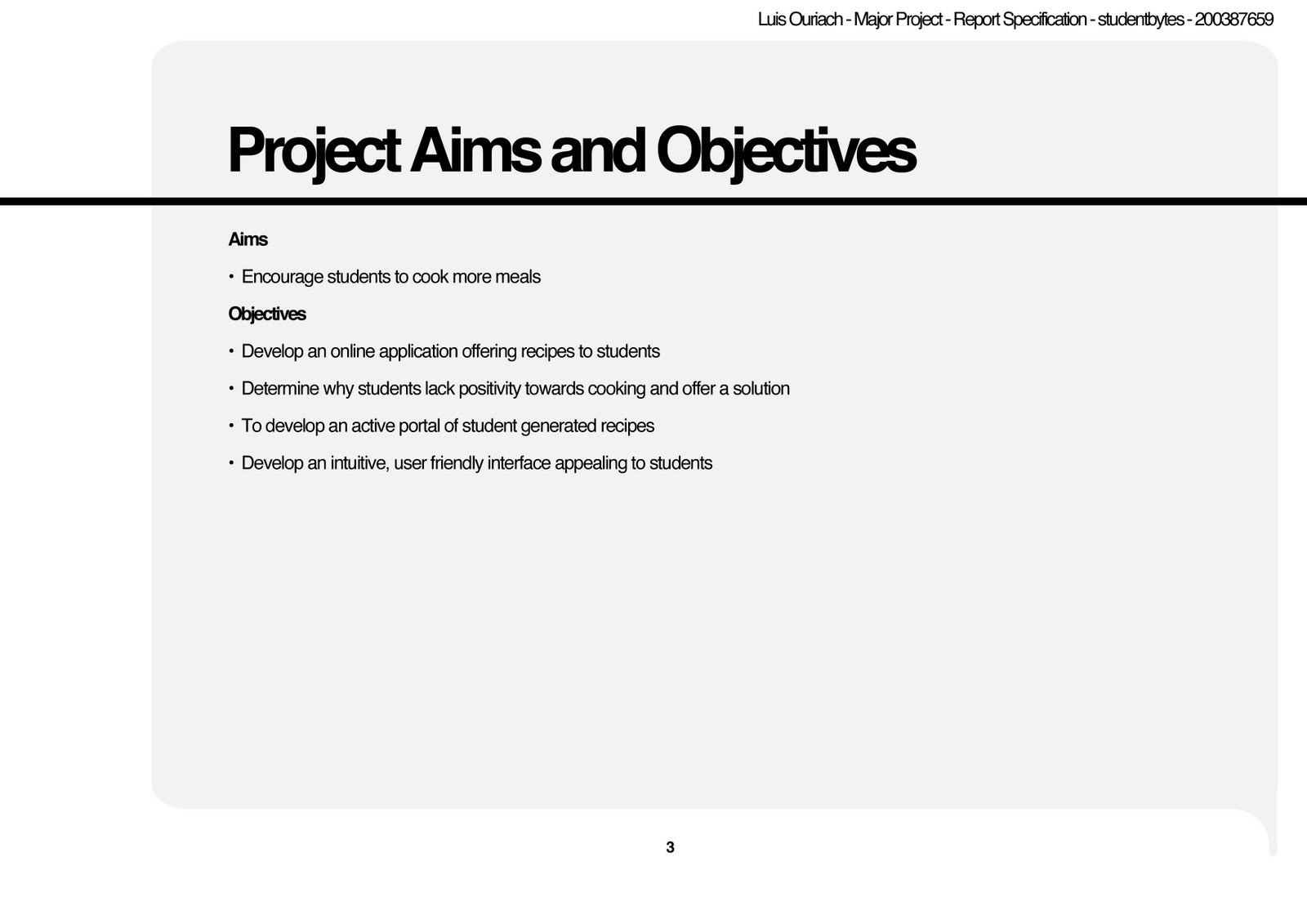 Luis Ouriach - Final Year Project Planning