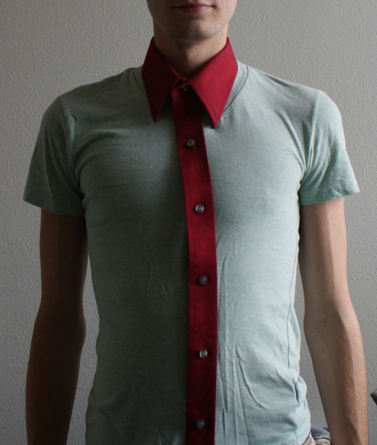 A Blog For Poor Creative People: Amazing Fake Collar Shirt