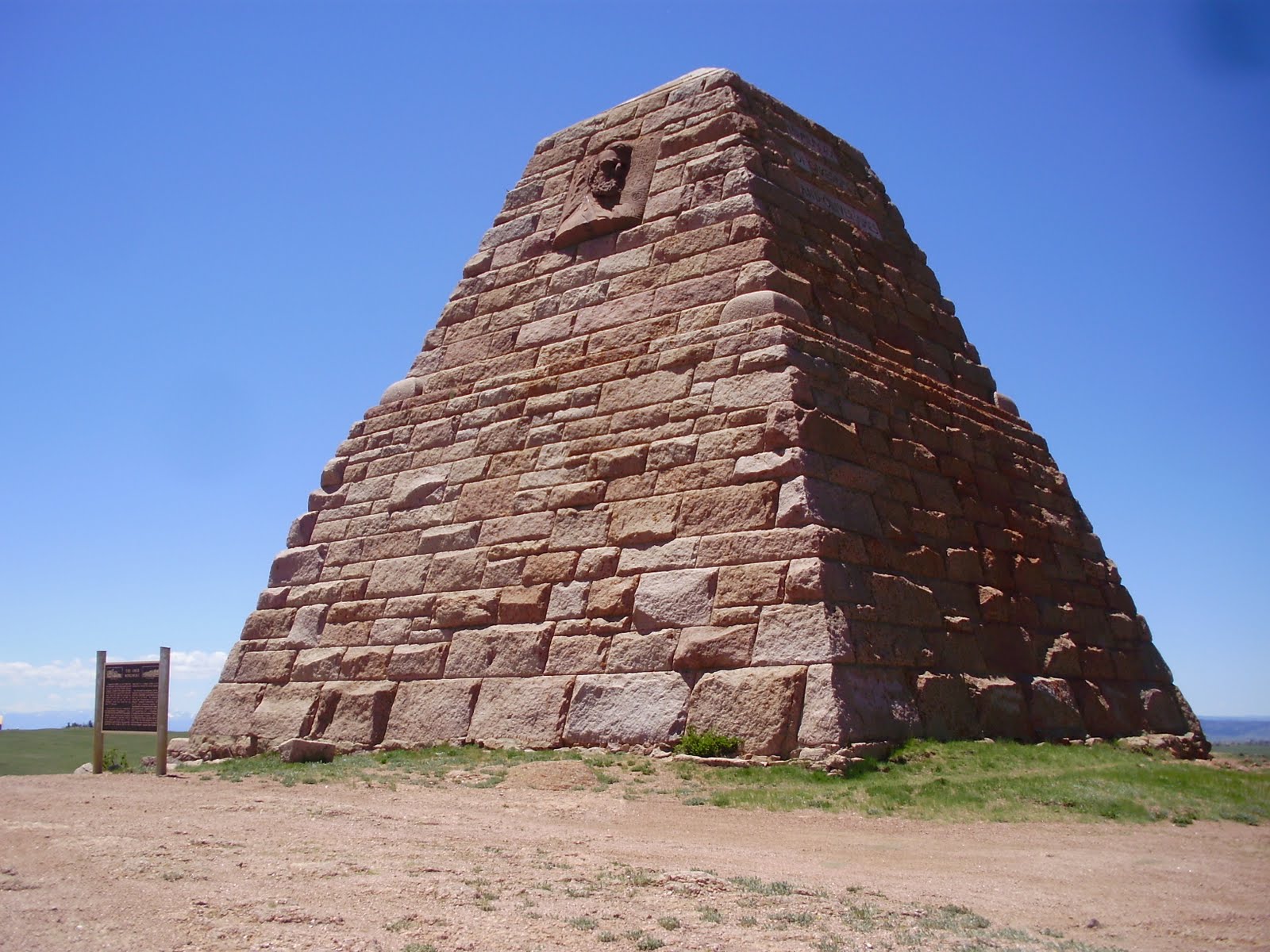 Life at 55 mph: Ames Brothers Pyramid in Buford, Wyoming. The 60 foot ...