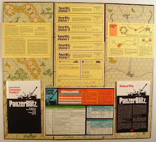 Map and Counters: TAHGC, PANZERBLITZ (1970)