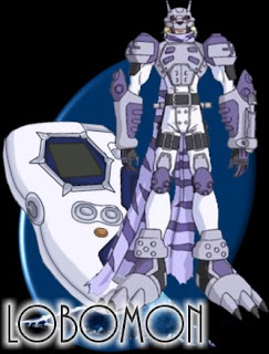 Dibujos Valverde: Personaje: Lobomon (DIGIMON)