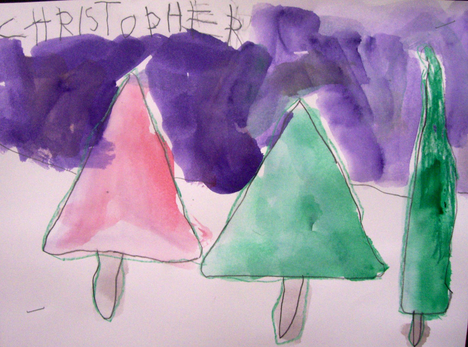 It's a Creative Journey: Triangle Trees