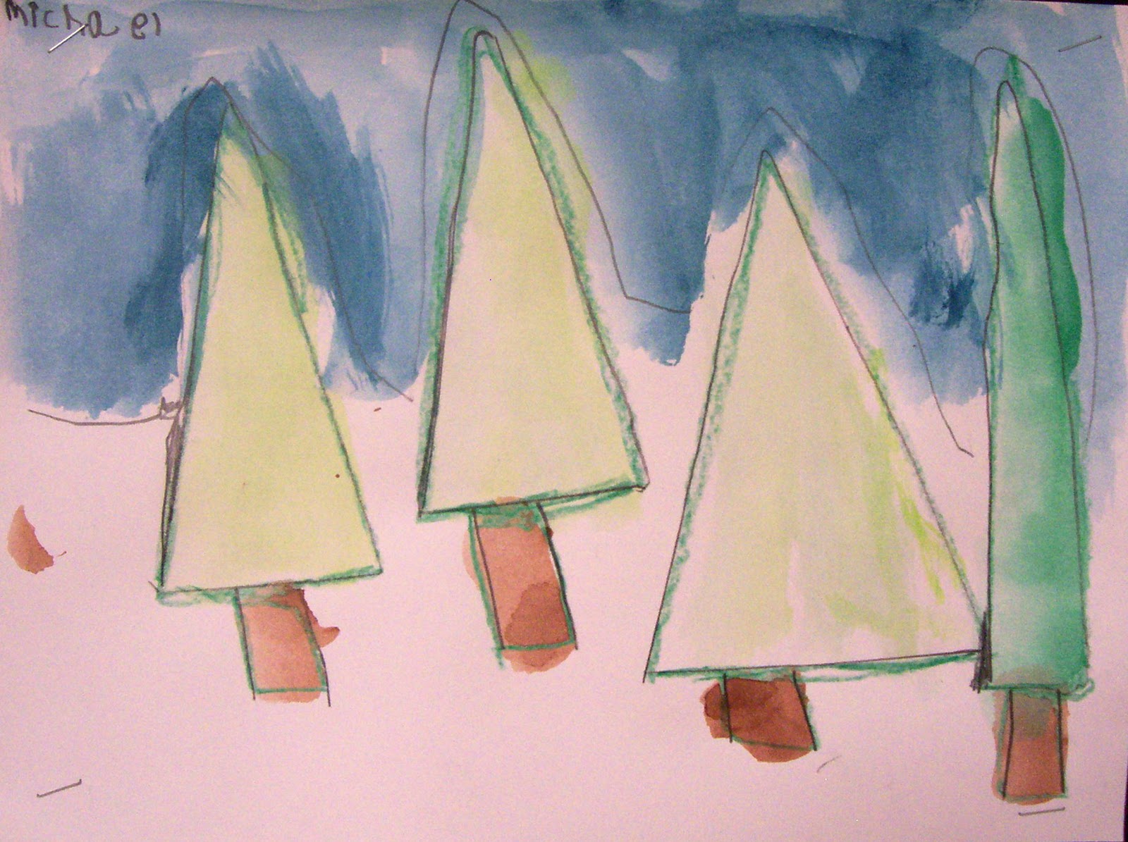 It's a Creative Journey: Triangle Trees