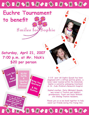 Smiles for Sophie: Euchre Tournament