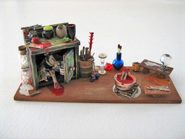 Enchanticals: Deliciously Ghoulish Vampire Kitchen Diorama for the ...