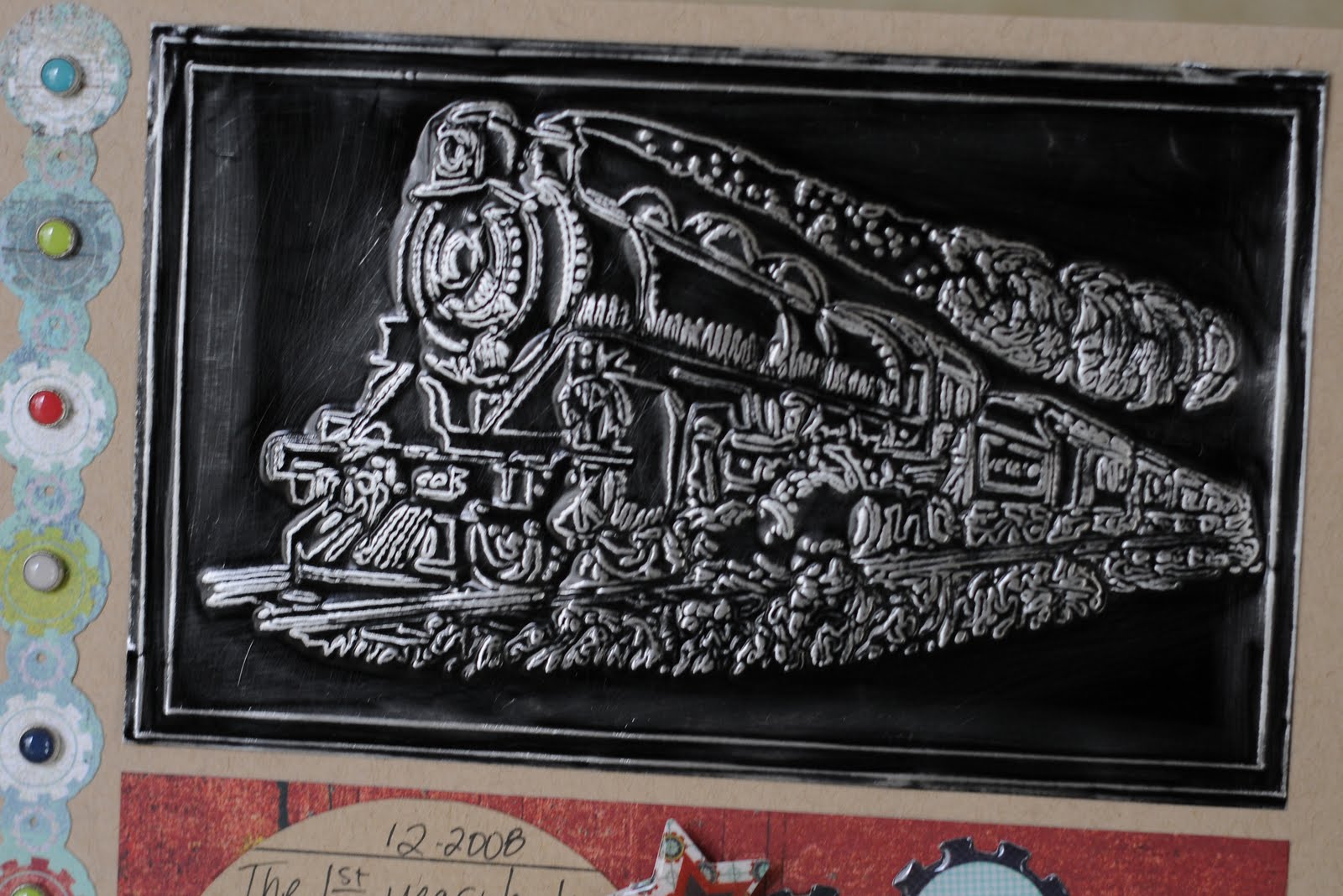 Amy Corbin: Train with the Chomas Creations embossing kit and Make-the-Cut