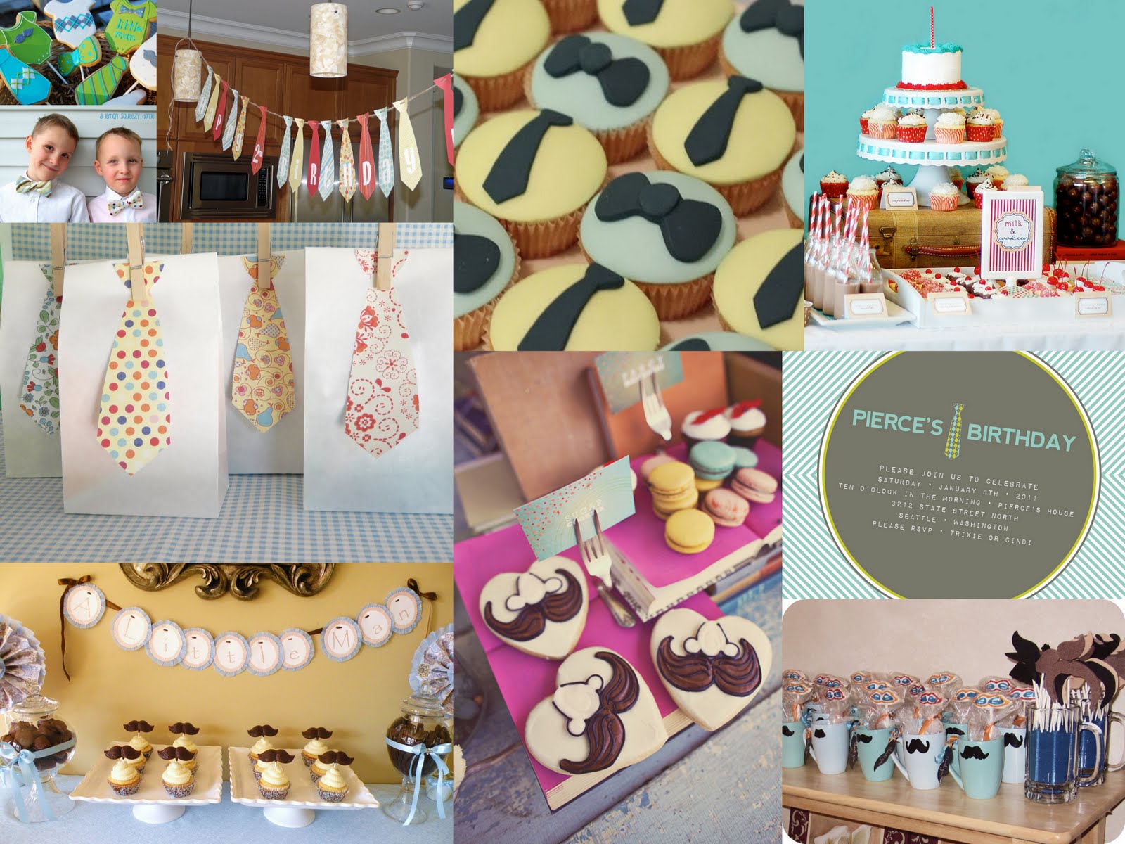 Little Man Party Ideas - Revel and Glitter