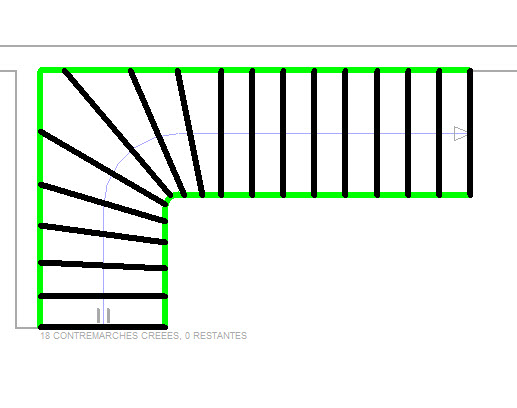 Revitez!: Balancez! un escalier quart tournant