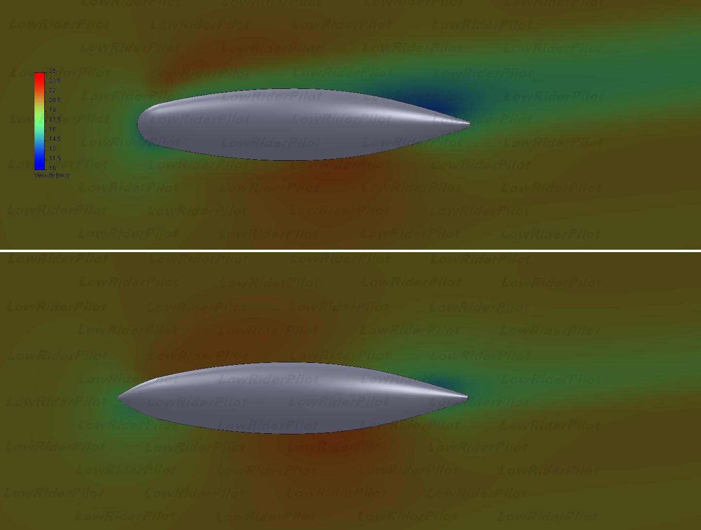 LowriderPilot's streamliner project, goes on . . .: Round nose vs ...