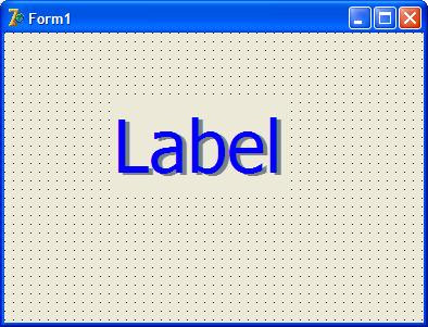 Delphi programming trick: Creating shadows to TLabel.