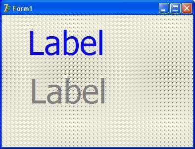 Delphi programming trick: Creating shadows to TLabel.