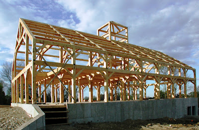 Beautiful Heavy Timber Construction by Vermont Timber Works.: Raising A ...