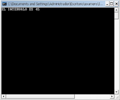 Programacion: Practica Extra Intervalos Console