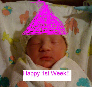Avery's Blog: Happy 1-week Birthday! 7/2/10