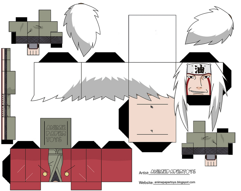 Jiraiya Papercraft | Origami naruto, Anime crafts, Anime paper