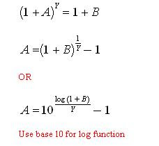 Portfolio Diversification: Convert absolute return to annual return