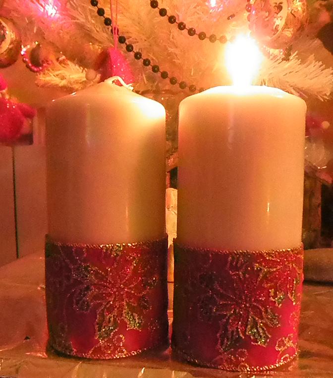 DE TODO UN POCO: VELAS DECORADAS