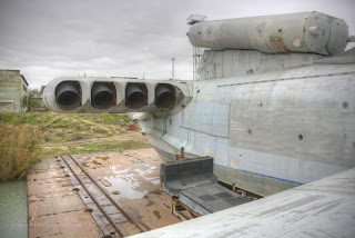 Small shipyard....: Russian Ekranoplan (pictures)