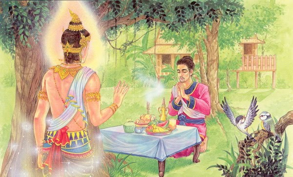 Songkran Festival: Legendary of Songkran lady (Nang Songkran)