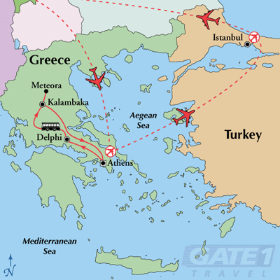 JUNK BOAT TRAVELS: Vacation Itinerary - Greece and Istanbul updated