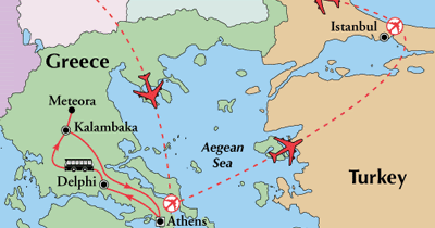 JUNK BOAT TRAVELS: Vacation Itinerary - Greece and Istanbul updated