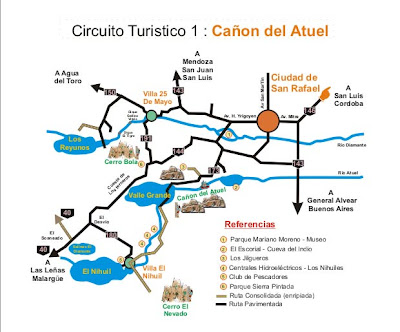 Tour 2008: - CAÑON DEL ATUEL y DIQUE EL NIHUIL (Dpto. San Rafael - Mendoza)