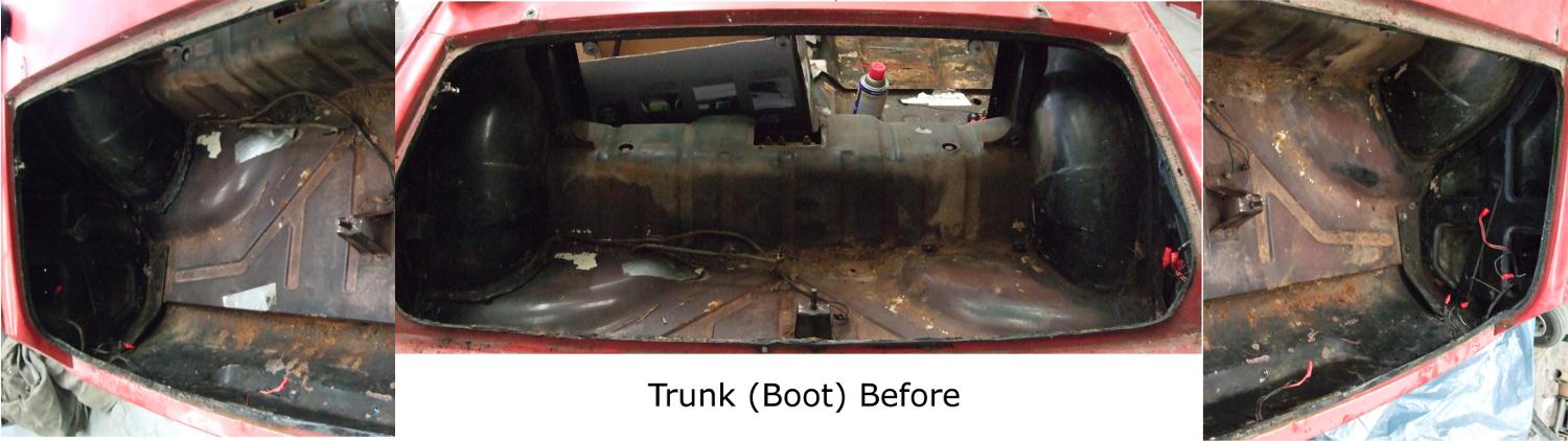 Triumph Spitfire Adventure: Trunk work