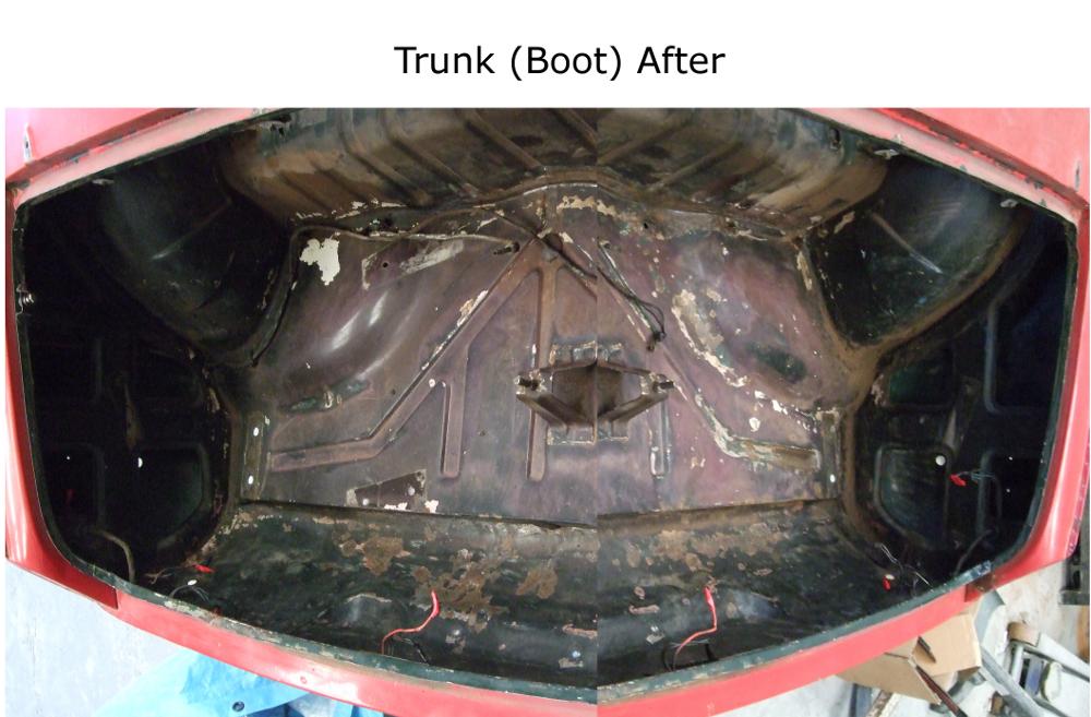 Triumph Spitfire Adventure: Trunk work