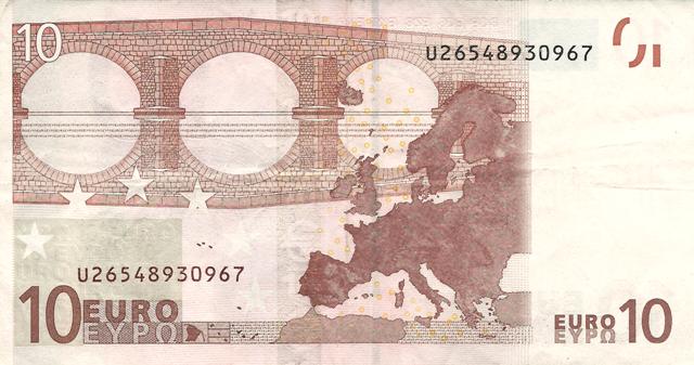 Banknote Collection: European Union 10 Dollar