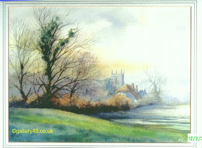 Art as an Investment: Clive Pryke : Alderlet Church : Watercolour