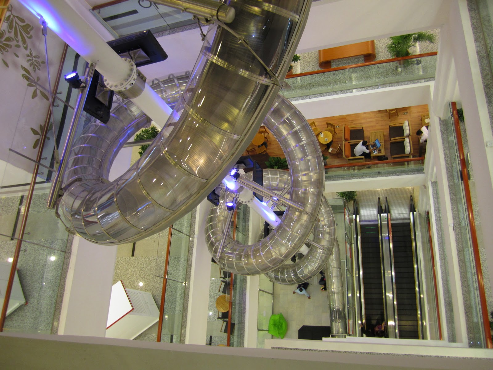 IT'S THE SIMPLE THINGS IN LIFE: Off to the Largest Indoor Tube Slide!