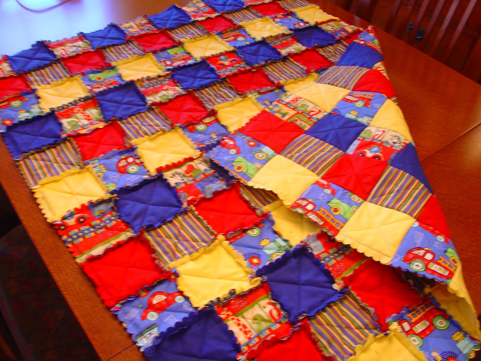 Mary's Craft Room: Baby Rag Quilt